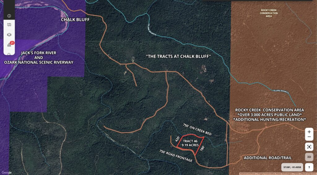 9.19 Acres at Chalk Bluff with Deer, Turkey, Public Land and the Jack's ...